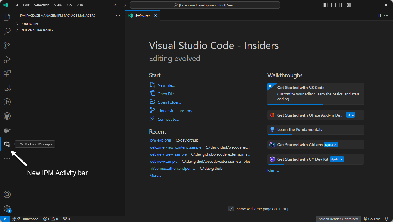 Extension VSCode pour IPM (Intersystems Package Manager) | InterSystems