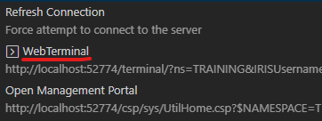 Trucs et astuces de VSCode - Terminal Web | InterSystems Developer