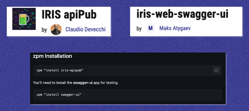 Fast API Development en utilisant InterSystems Open Exchange Tools